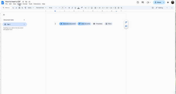 How to Insert a GIF into a Google Doc - Zight