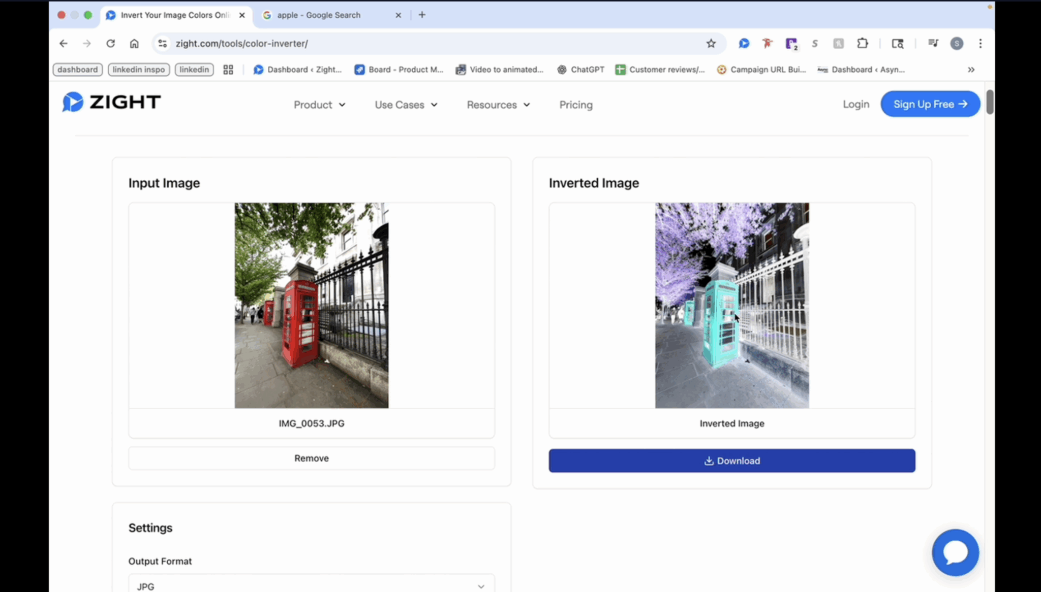How to Use Zight's Free Color Inverter Tool - Zight