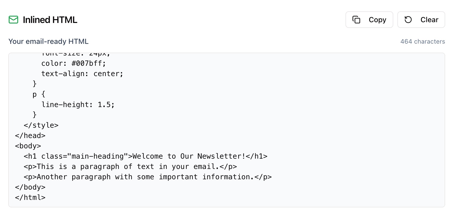 CSS Inliner for Email - Zight