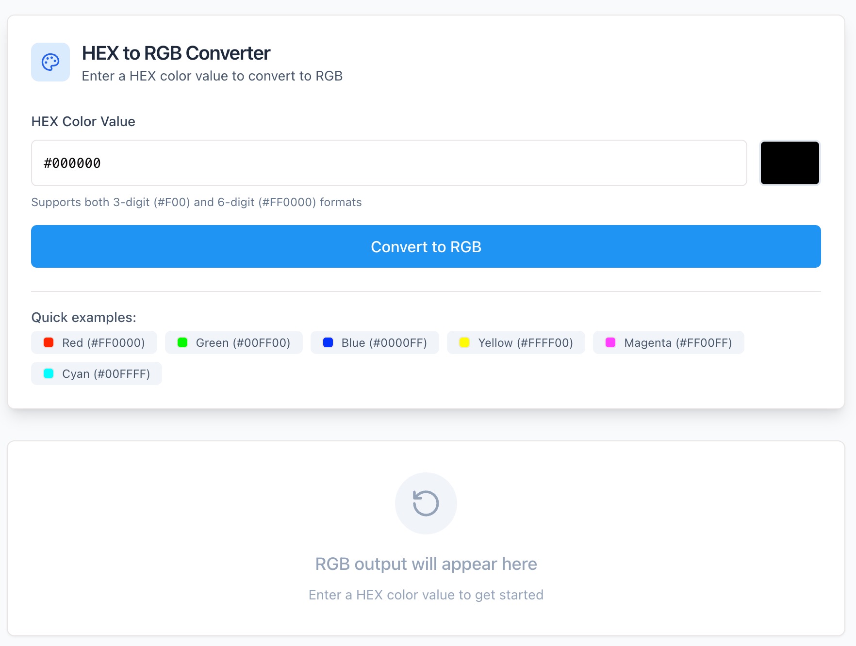 HEX to RGB Converter - Zight