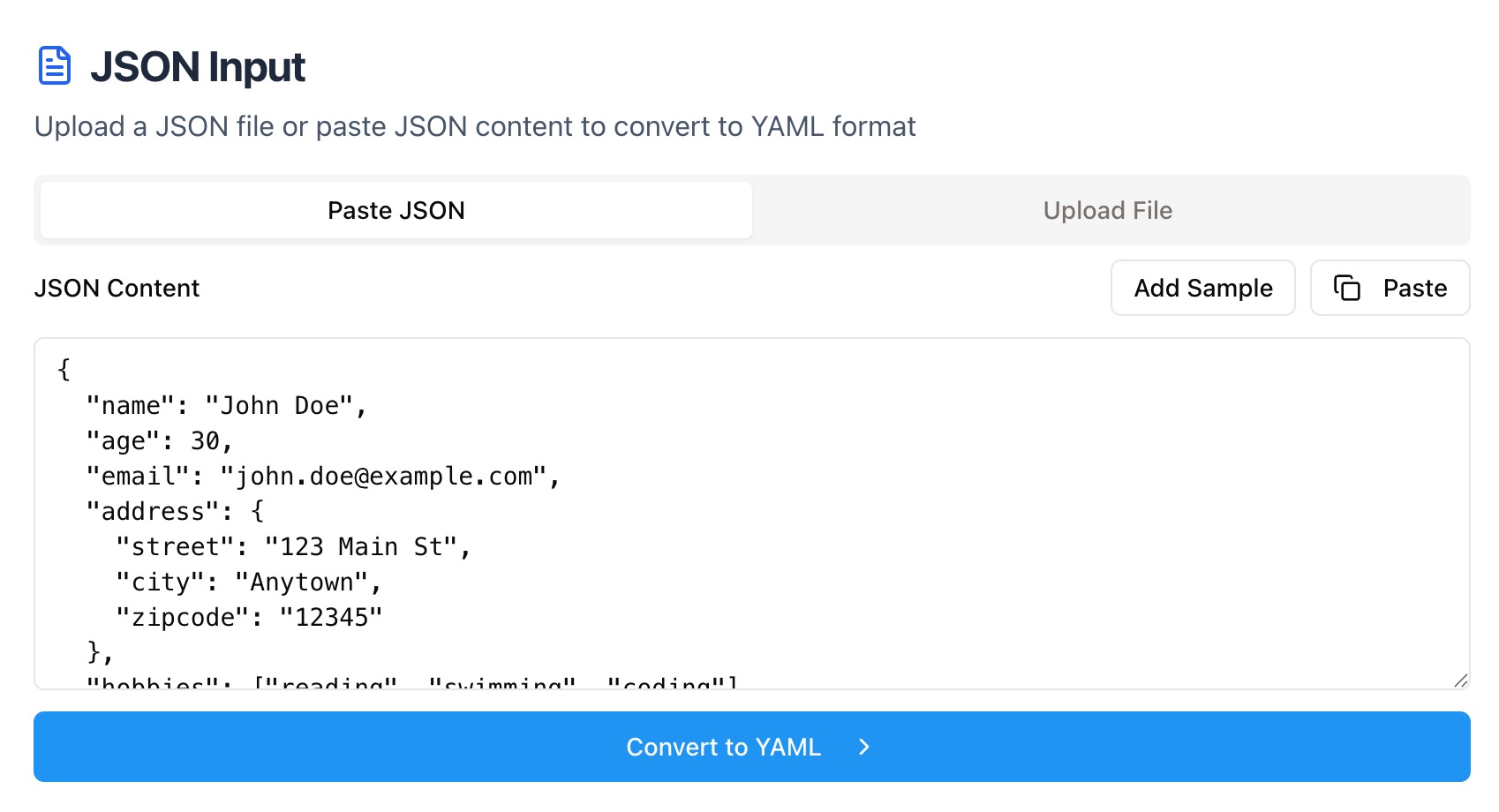 JSON to YAML Converter - Zight