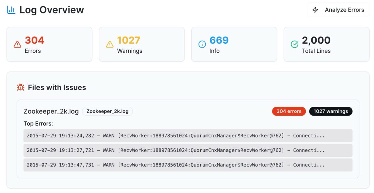 Log Explorer - Zight