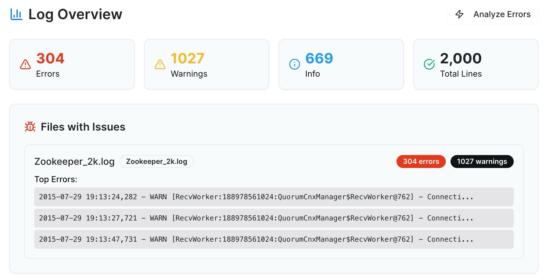 Log Explorer - Zight