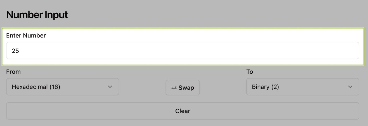 Number Base Changer - Zight