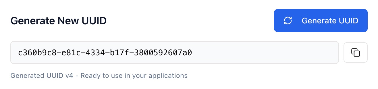 UUID Generator - Zight